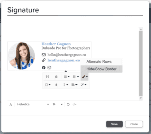 Create a professional email signature - Heather Gagnon